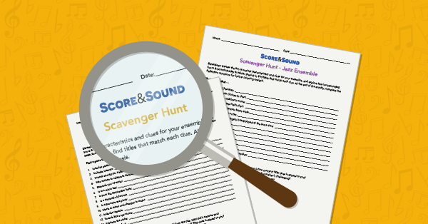 Free Music Activity: Score & Sound Scavenger Hunt