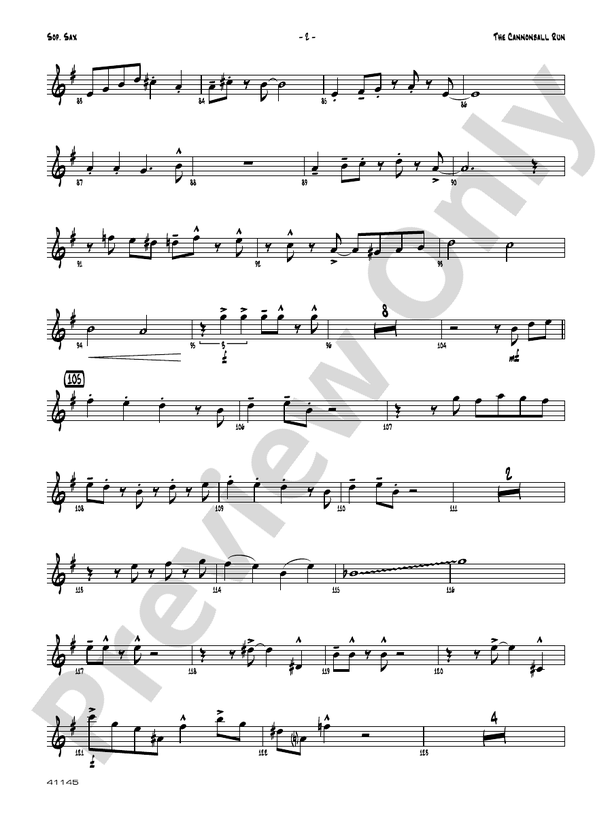 The Cannonball Run: B-flat Soprano Saxophone: B-flat Soprano Saxophone ...