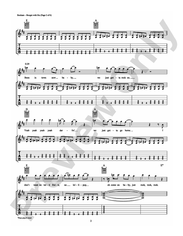 Boogie with Stu: Guitar TAB: Led Zeppelin - Digital Sheet Music Download