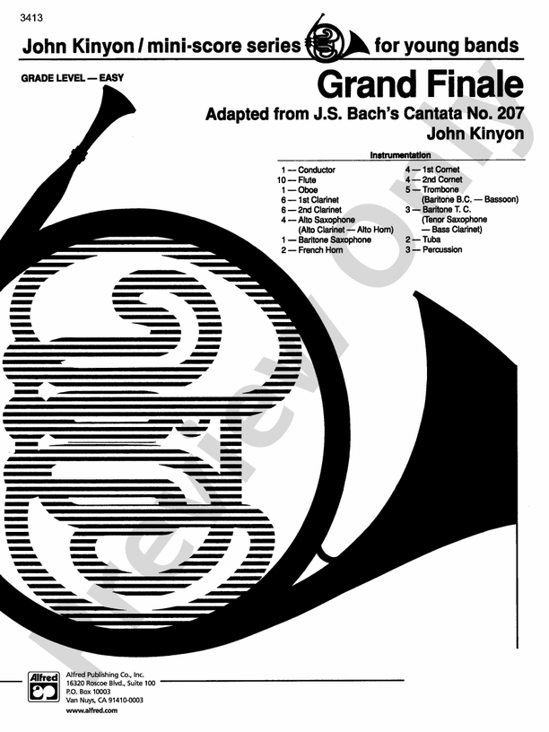 Grand Finale: Score: Concert Band Score - Digital Sheet Music Download