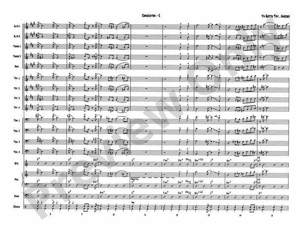 Ya Gotta Try ... Harder: Jazz Ensemble Conductor Score & Parts: Sammy ...