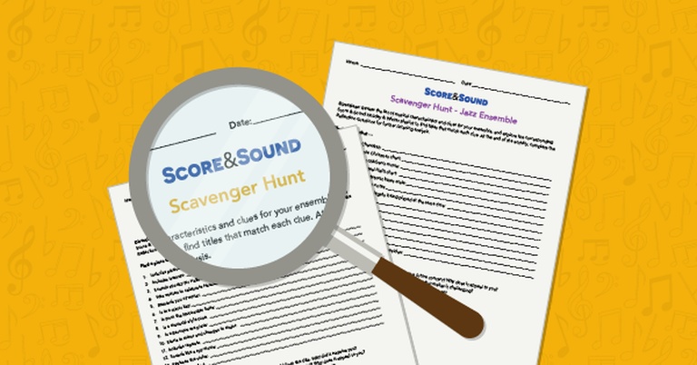 Free Music Activity: Score & Sound Scavenger Hunt