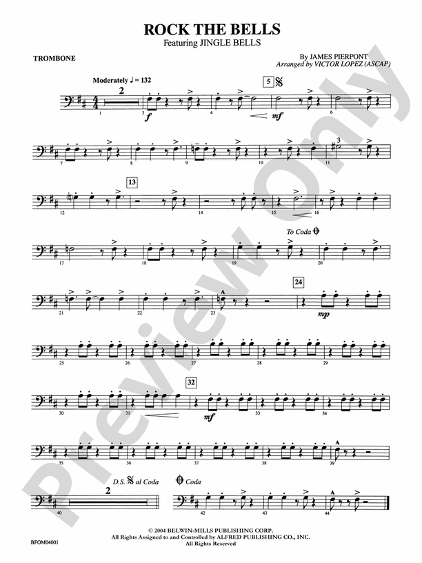 Rock the Bells: 1st Trombone: 1st Trombone Part - Digital Sheet Music ...
