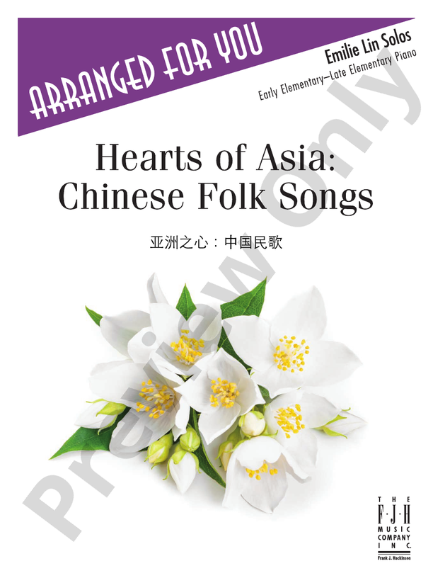 Hearts of Asia - Chinese Folk Songs: Piano - Digital Sheet Music Download