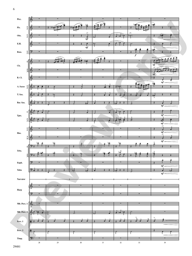 Casey at the Bat: Score: Concert Band Score - Digital Sheet Music Download
