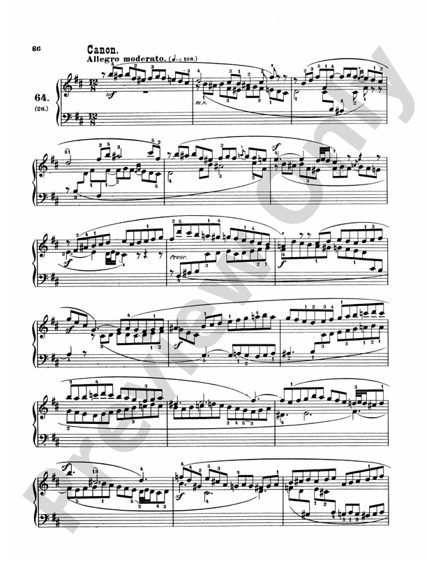 Clementi: Gradus ad Parnassum (Volume II): No. 64, B Minor Part ...