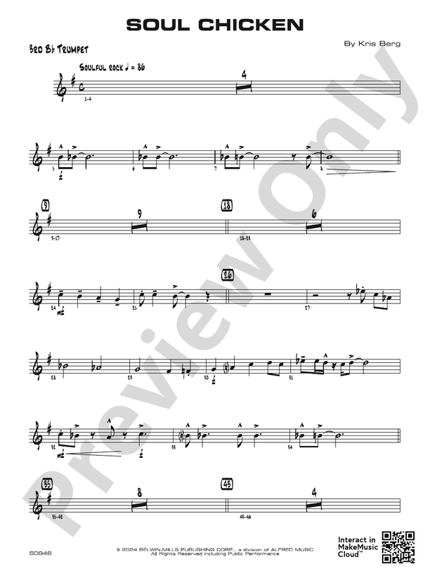 Soul Chicken: 3rd B-flat Trumpet: 3rd B-flat Trumpet Part - Digital ...