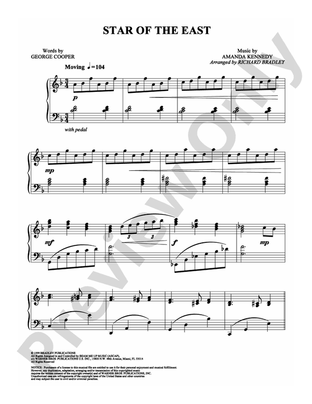 Star of the East: Piano: Amanda Kennedy - Digital Sheet Music Download
