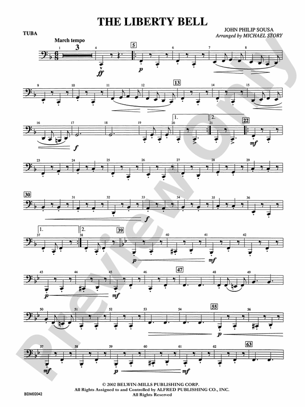 The Liberty Bell: Tuba: Tuba Part - Digital Sheet Music Download