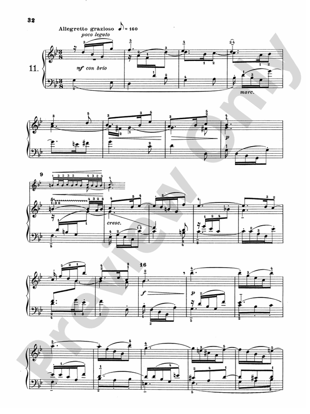 Bach: Three-Part Inventions (Ed. Mugellini): Three-Part Invention 11 ...