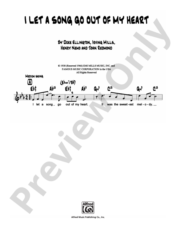 I Let A Song Go Out Of My Heart: Lead Sheet: Duke Ellington - Digital ...