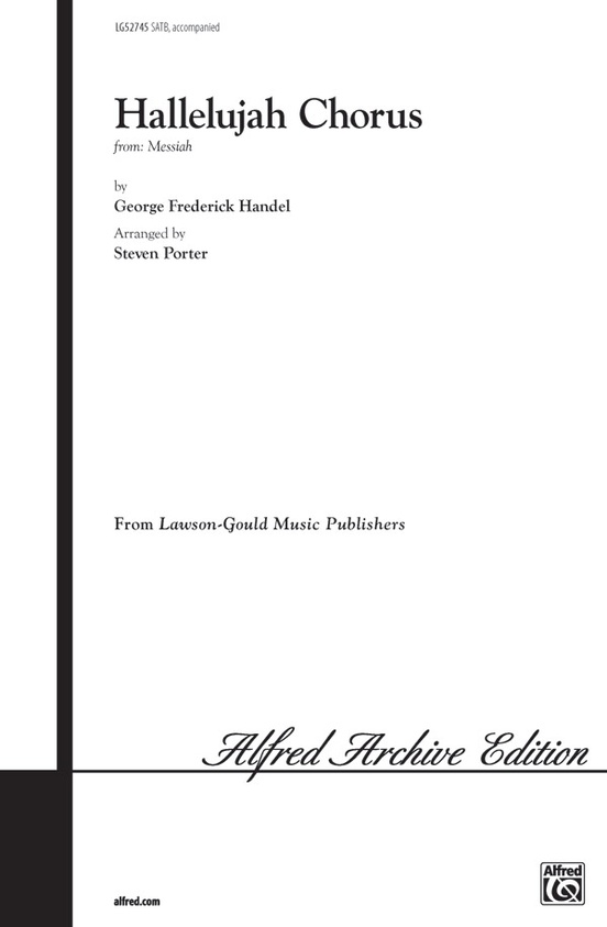 Hallelujah Chorus (Key of C): SATB Choral Octavo: George Frideric ...