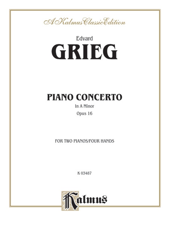 Grieg: Piano Concerto in A Minor, Op. 16: Adagio Part - Digital Sheet Music Download