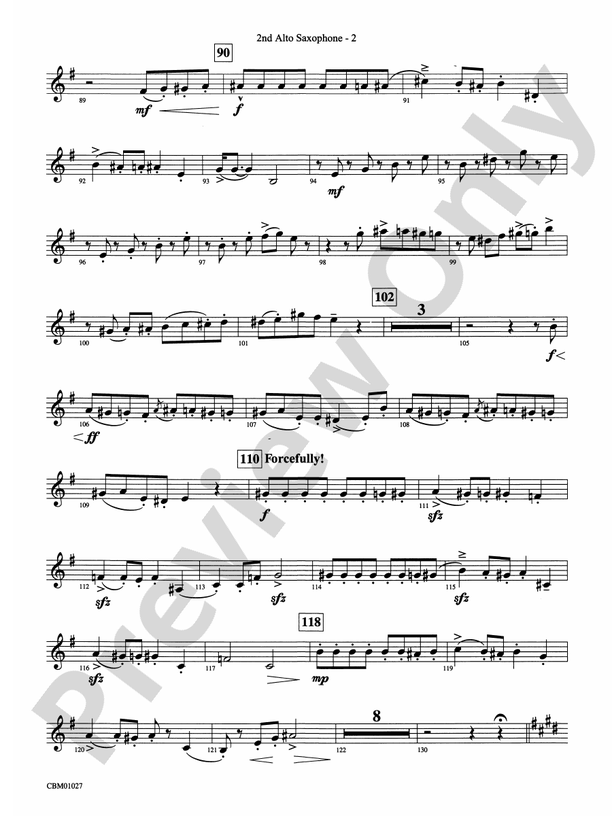 Harry Potter Symphonic Suite 2nd E Flat Alto Saxophone 2nd E Flat