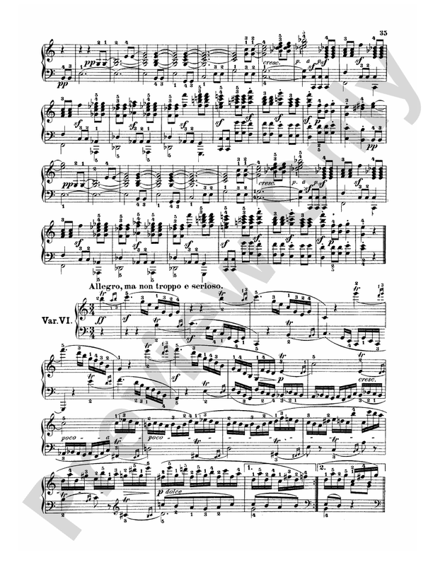 Beethoven: Variations (Volume I): 4. 33 Variations, Op. 120, C Major ...