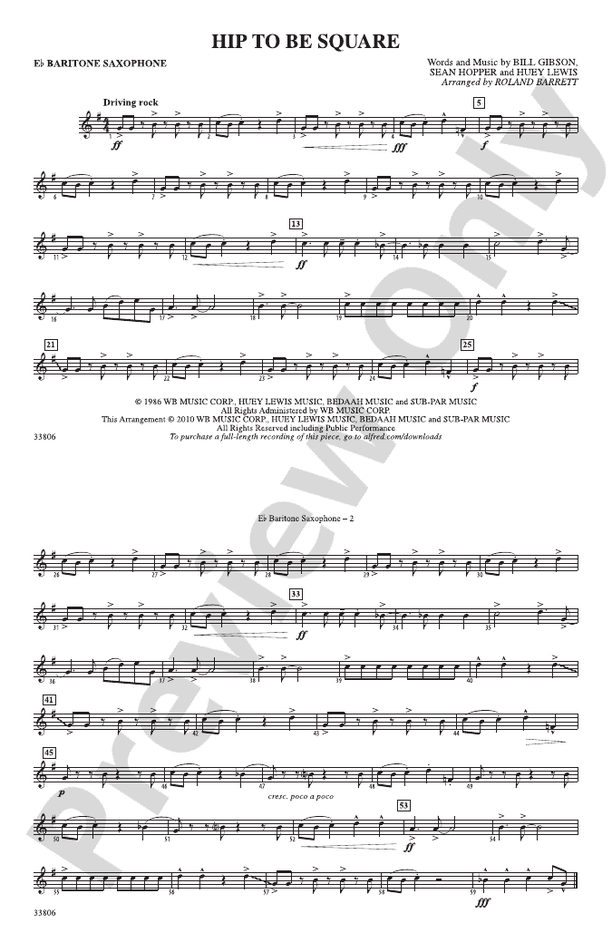 Hip to Be Square: E-flat Baritone Saxophone: E-flat Baritone Saxophone ...