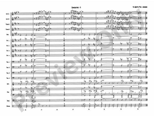 Ya Gotta Try ... Harder: Jazz Ensemble Conductor Score & Parts: Sammy ...