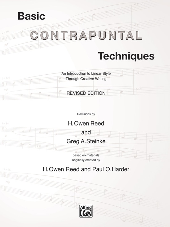 Basic Contrapuntal Techniques (Revised Edition): Book & 2 CDs | Sheet Music