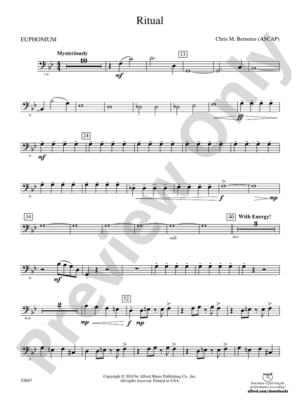 Ritual: Baritone B.C.: Baritone B.C. Part - Digital Sheet Music Download