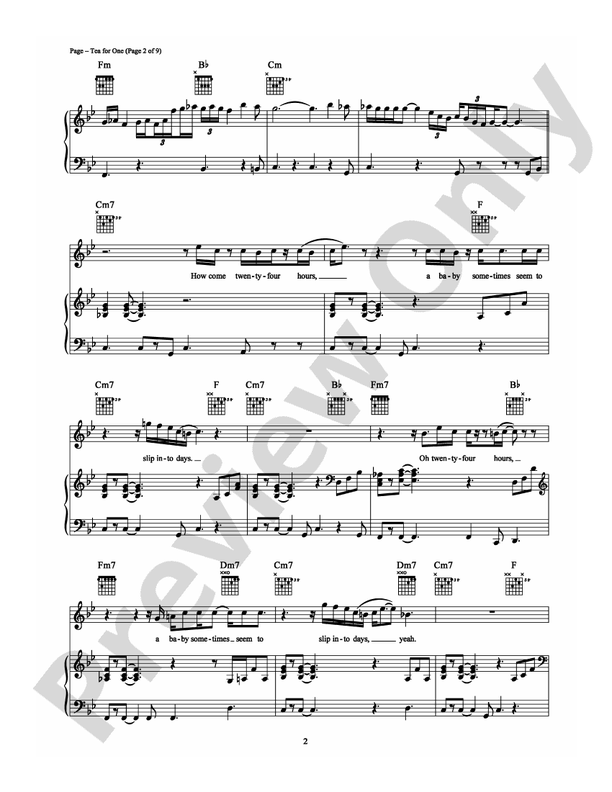 Tea For One: Piano/Vocal/Chords: Led Zeppelin - Digital Sheet Music ...