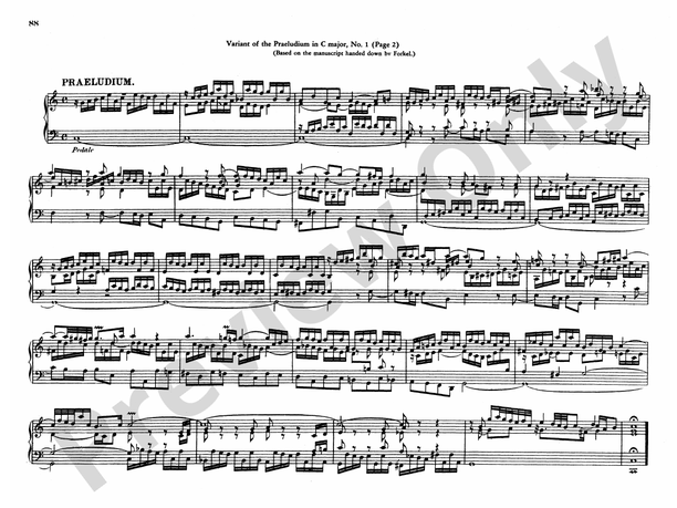 Bach: Complete Organ Works, Volume II: Appendix, I. Variant to the ...