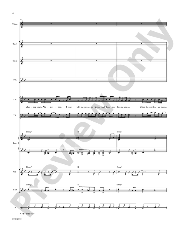 Shadow Dancing: Score: Choir Score: Andy Gibb - Digital Sheet Music ...