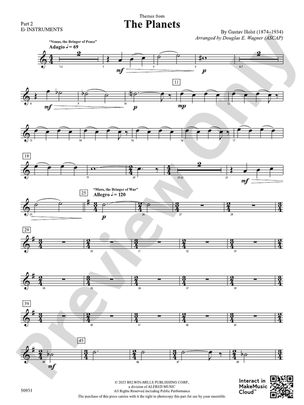 The Planets: Part 2 - E-flat Instruments: Part 2 - E-flat Instruments ... The Planets: Part 2 - E-flat Instruments: Part 2 - E-flat Instruments ...