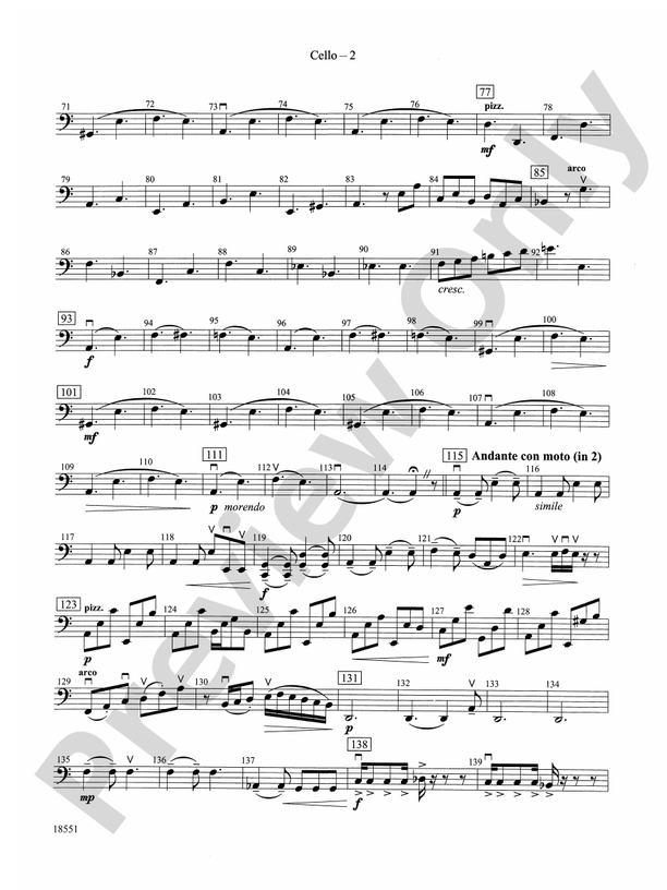 Bailes para Orquesta (For Two Solo Violins and String Orchestra): Cello: Cello Part - Digital ...