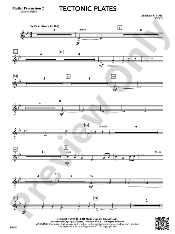 Tectonic Plates: Mallet Percussion 2: Mallet Percussion 2 Part: Adrian ...