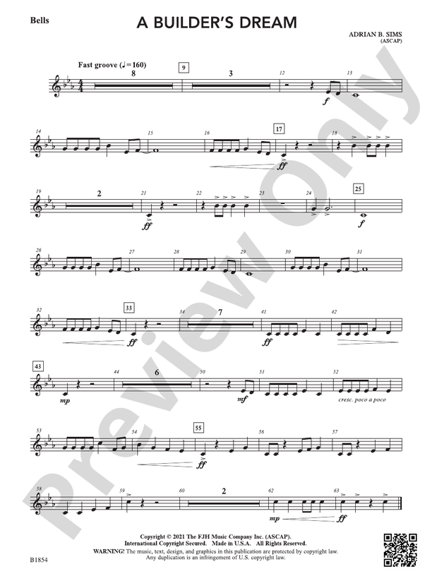 A Builder's Dream: Bells: Bells Part: Adrian B. Sims - Digital Sheet ...