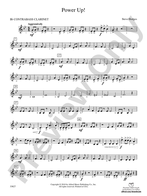 Power Up!: (wp) B-flat Contrabass Clarinet: (wp) B-flat Contrabass Clarinet World Part - Digital ...