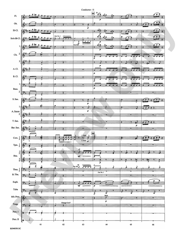 Pineapple Poll (Suite from the Ballet): Score: Concert Band Score - Digital Sheet Music Download