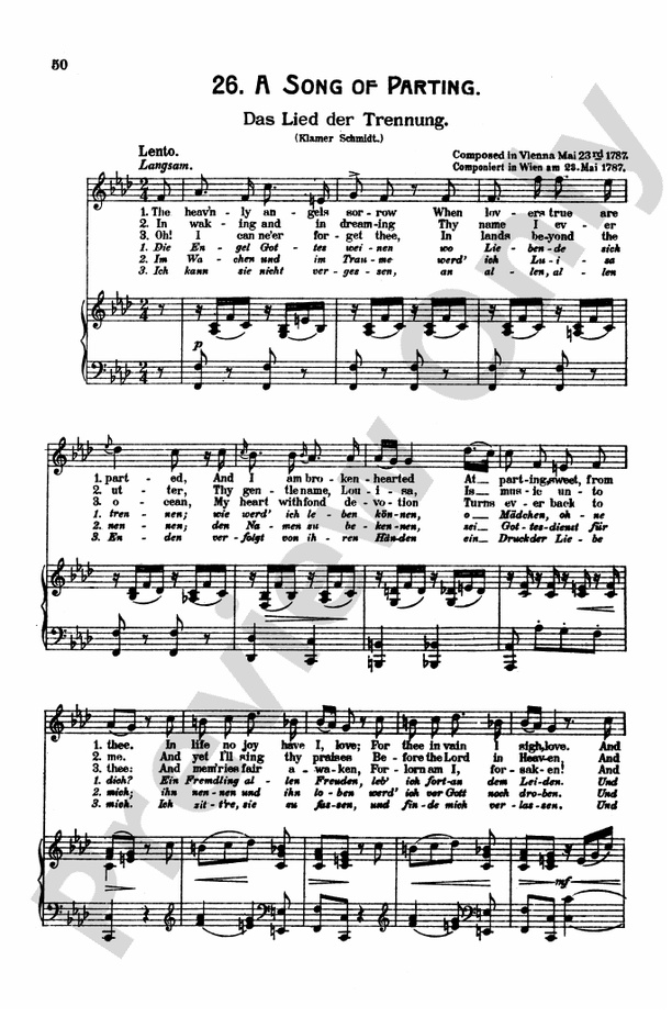 Mozart: 39 Songs for Medium High Voice (German/English/French/Italian ...
