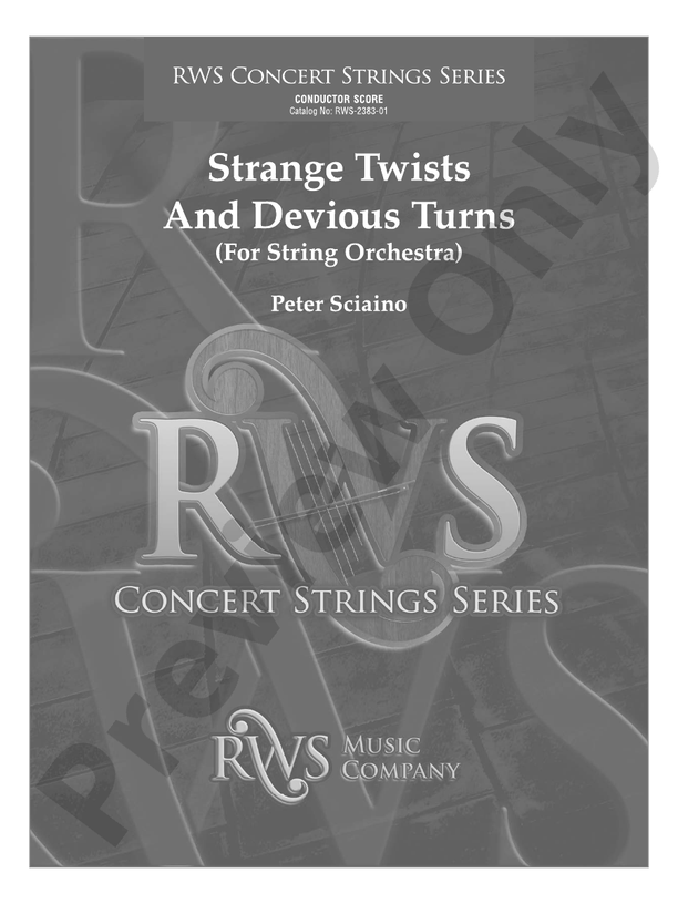 Strange Twists and Devious Turns - For String Orchestra: String ...