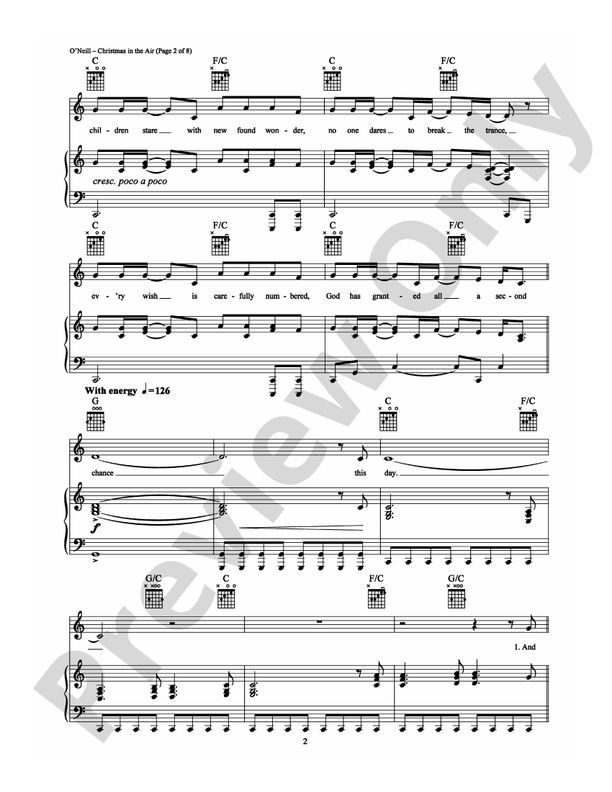Christmas in the Air: Piano/Vocal/Chords: Trans-Siberian Orchestra ...