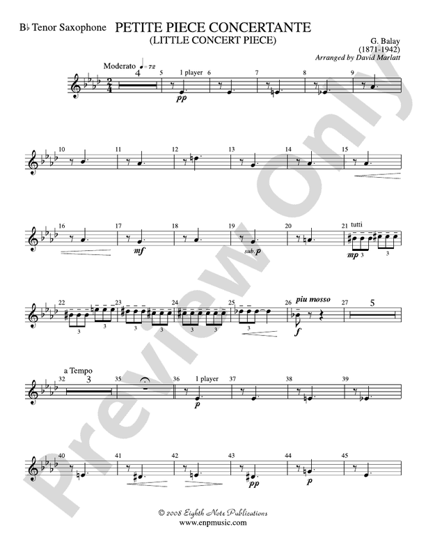 Petite Piece Concertante (Little Concert Piece) (Solo Cornet and ...