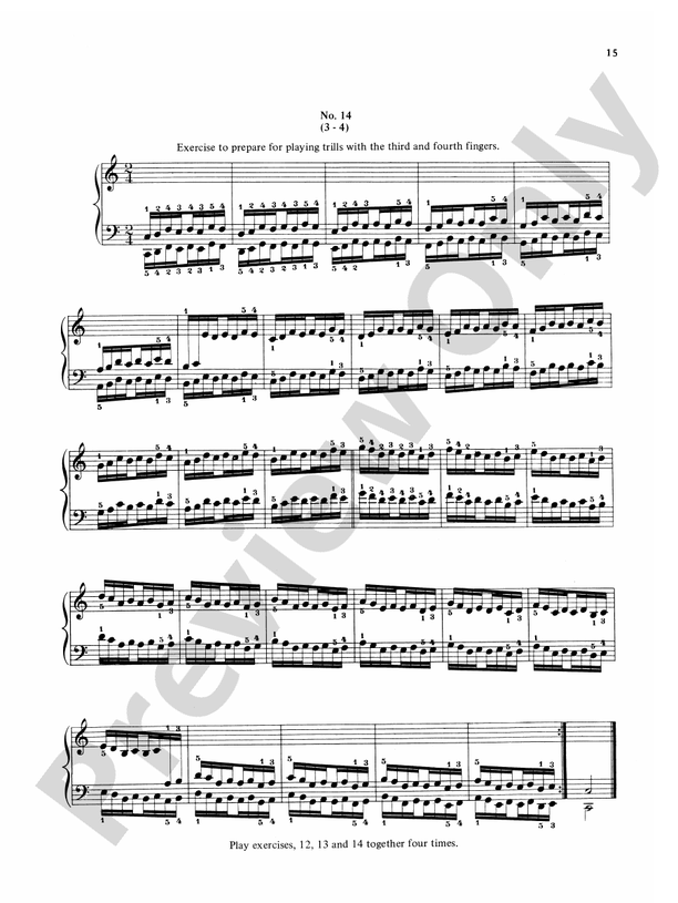 Hanon: The Virtuoso Pianist (Complete): No. 14 Part - Digital Sheet ...