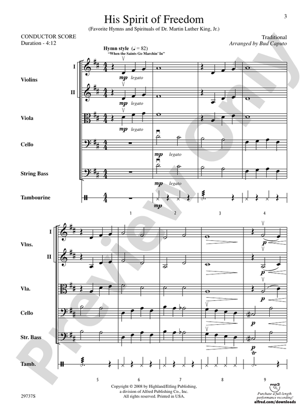 His Spirit of Freedom (Favorite Hymns and Spirituals of Dr. Martin ...