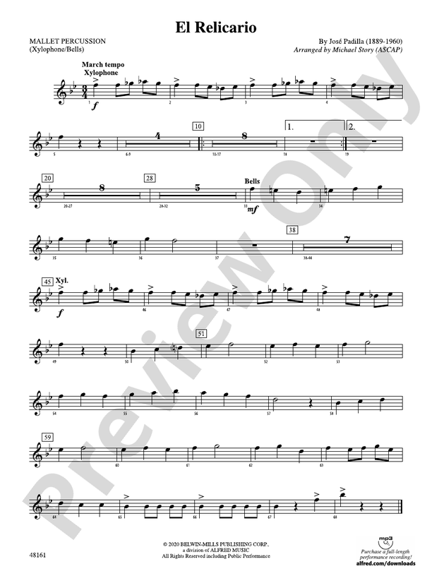 El Relicario: Mallets: Mallets Part - Digital Sheet Music Download