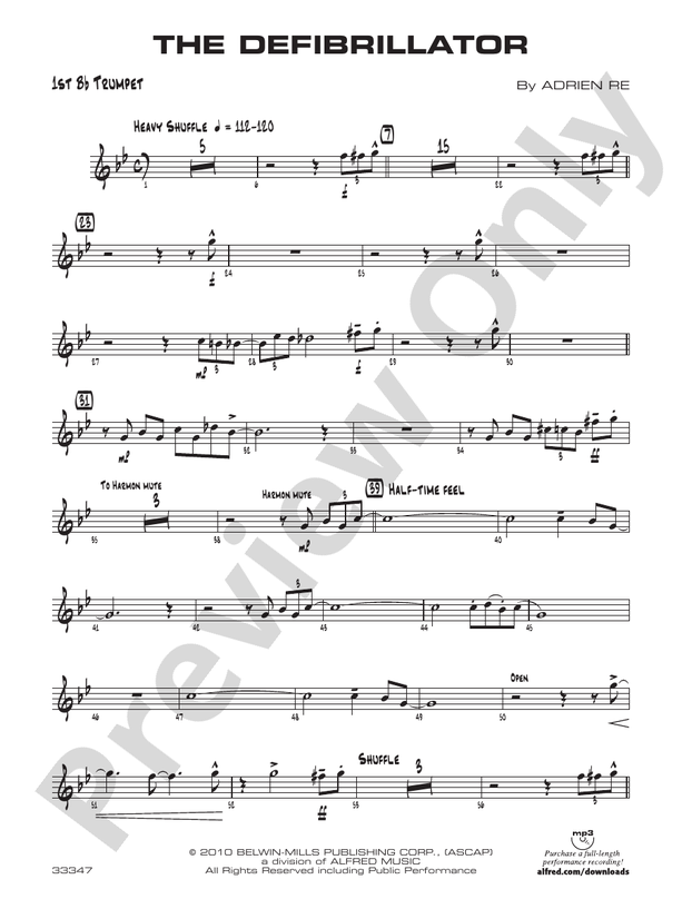 The Defibrillator: 1st B-flat Trumpet: 1st B-flat Trumpet Part ...