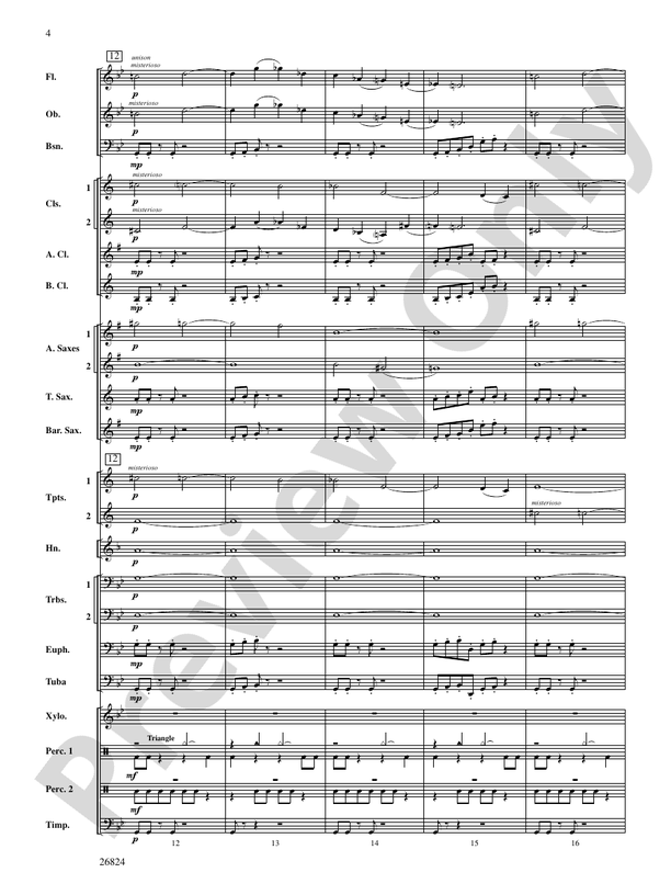 Contraption: Concert Band Conductor Score & Parts: Brendan McBrien ...