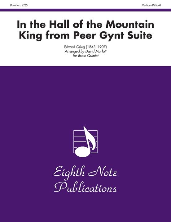 In the Hall of the Mountain King (from Peer Gynt Suite): Brass Quintet ...