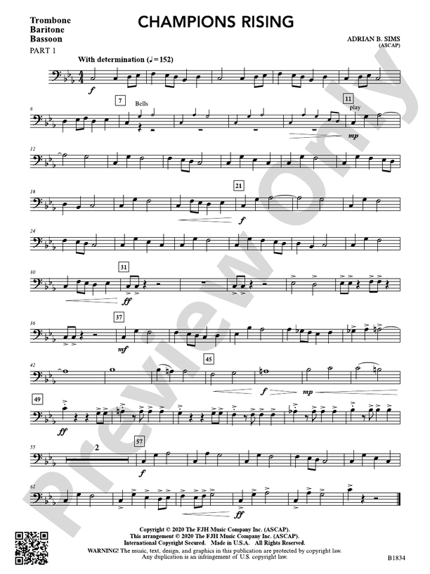 Champions Rising: Part 1 - Trombone / Euphonium / Bassoon: Part 1 ...