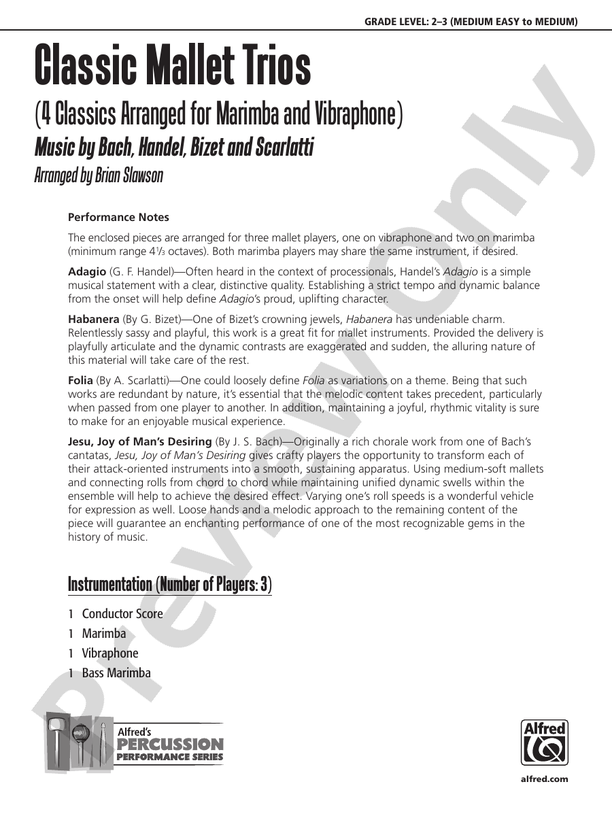 Classic Mallet Trios: Mallet Instrument Book: Brian Slawson - Digital ...