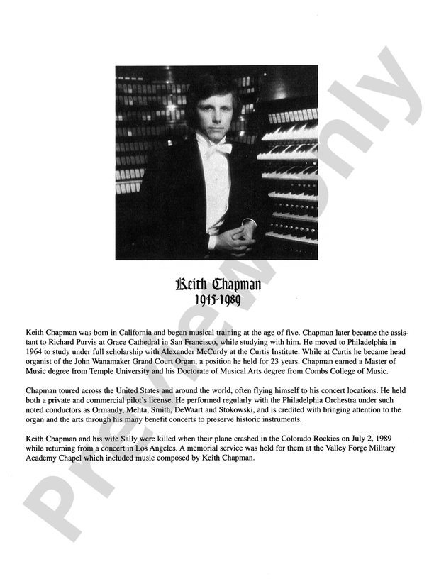 At the Organ with Keith Chapman: Organ: Keith Chapman - Digital Sheet ...