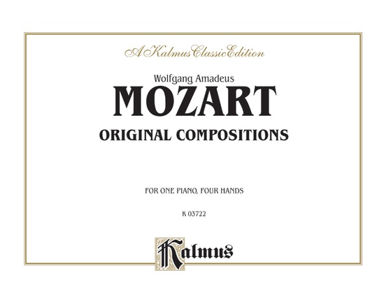Mozart: Original Compositions for Four Hands: Piano Duet (1 Piano, 4 Hands) Comb Bound Book ...
