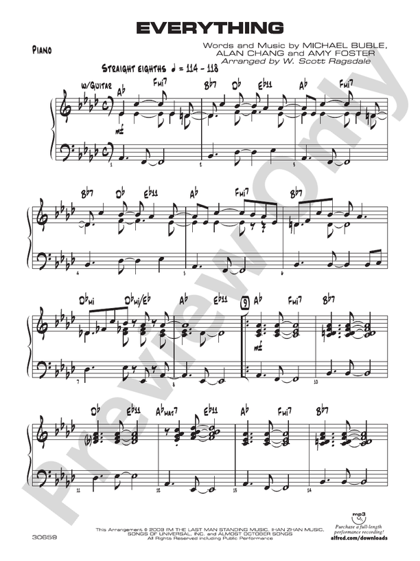 Everything: Piano Accompaniment: Piano Accompaniment Part - Digital ...