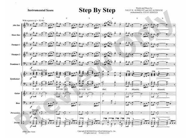 Step by Step: Score: Choir Score - Digital Sheet Music Download