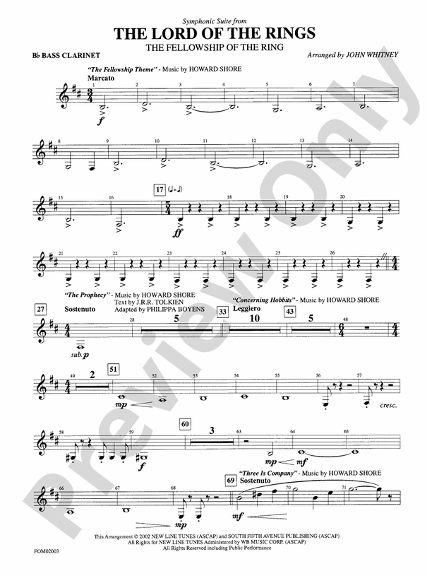 The Lord of the Rings: The Fellowship of the Ring, Symphonic Suite from ...