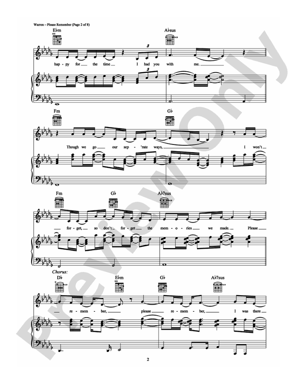 Please Remember: Piano/Vocal/Chords: LeAnn Rimes - Digital Sheet Music ...